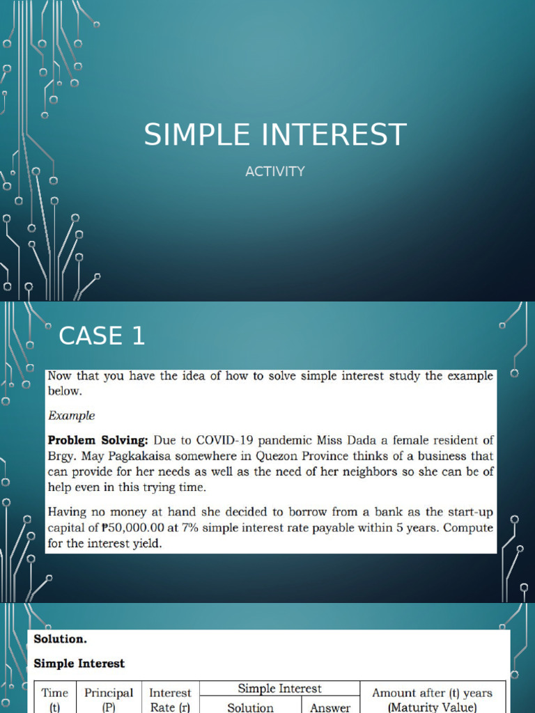 Simple Interest Prototype Redesign Guide | PDF