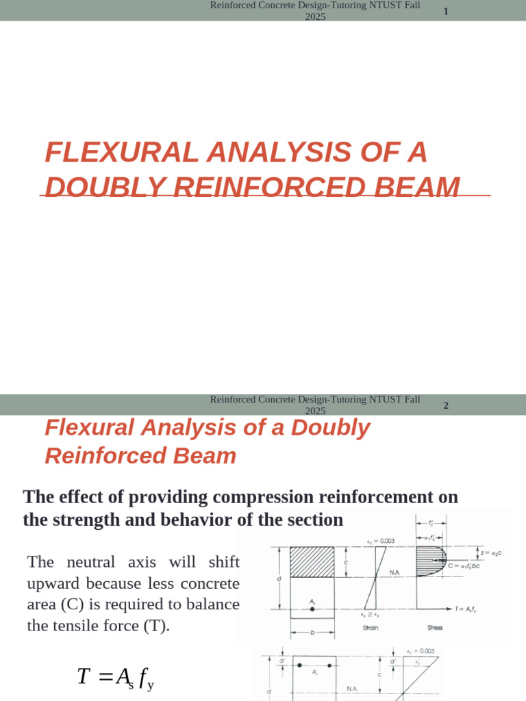 Doubly Reinforced Concrete | PDF | Beam (Structure) | Reinforced Concrete
