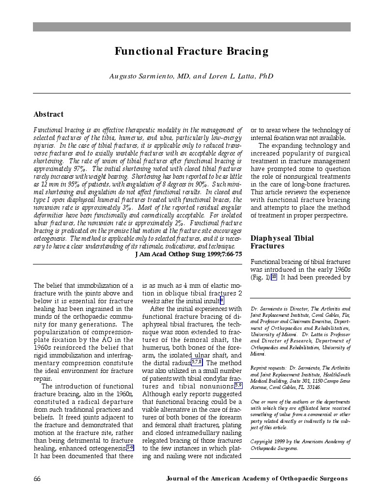 Functional Bracing Fractures PDF | PDF | Elbow | Anatomical Terms Of Motion