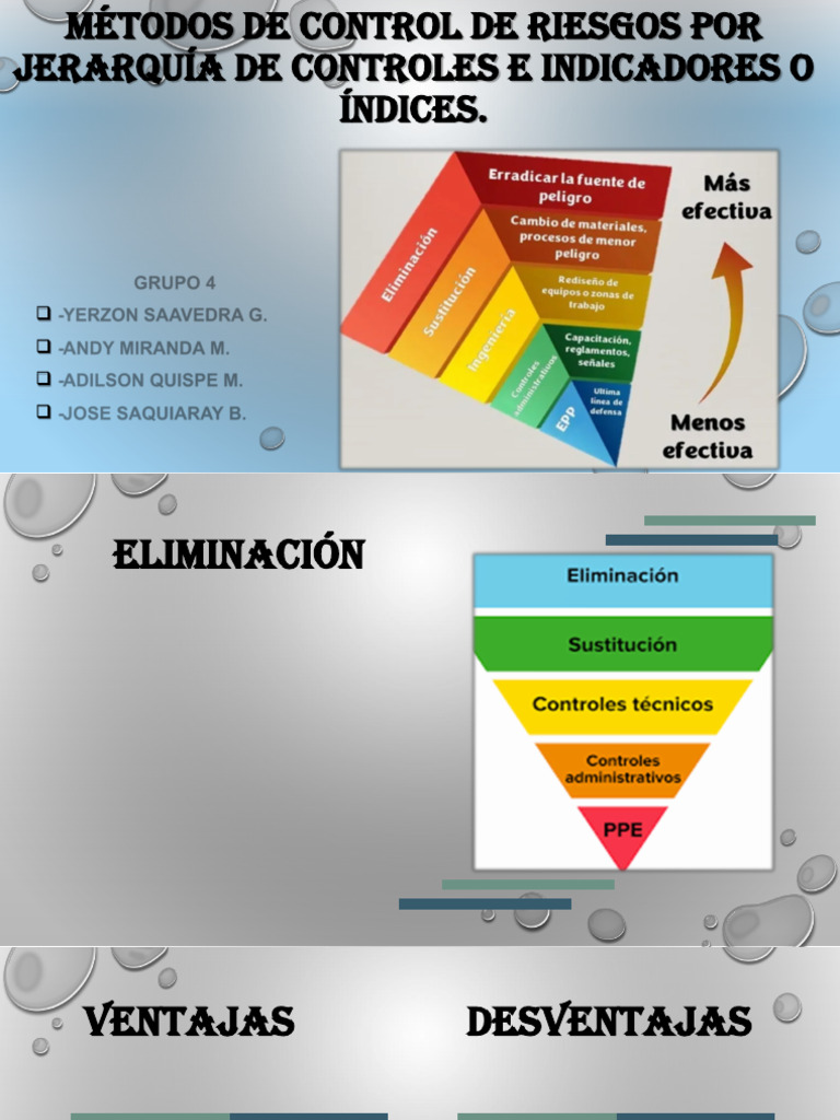 Presentación CONTROL DE RIESGOS | PDF | Valores | Riesgo