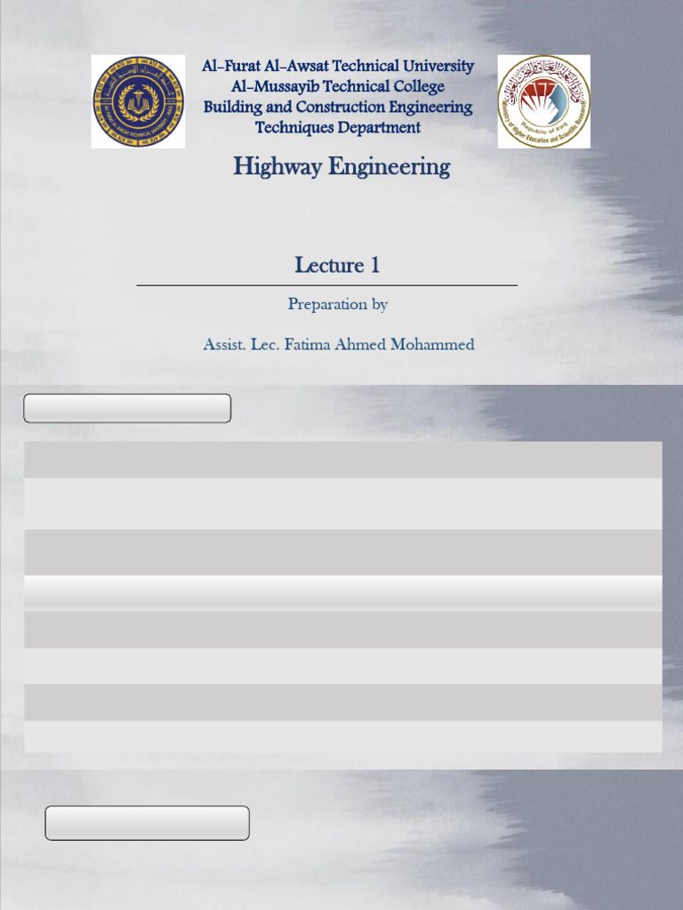 Lecture 1 Highway Classification | PDF | Traffic | Controlled Access ...