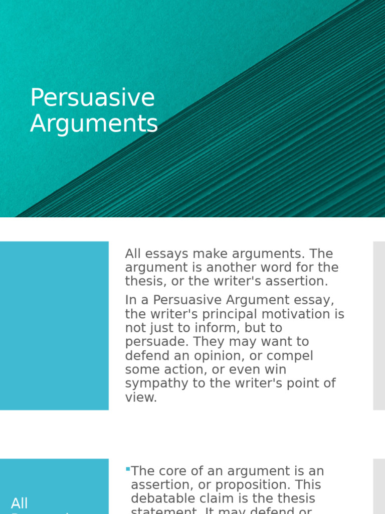 Persuasive Arguments3 | PDF | Credibility | Logos