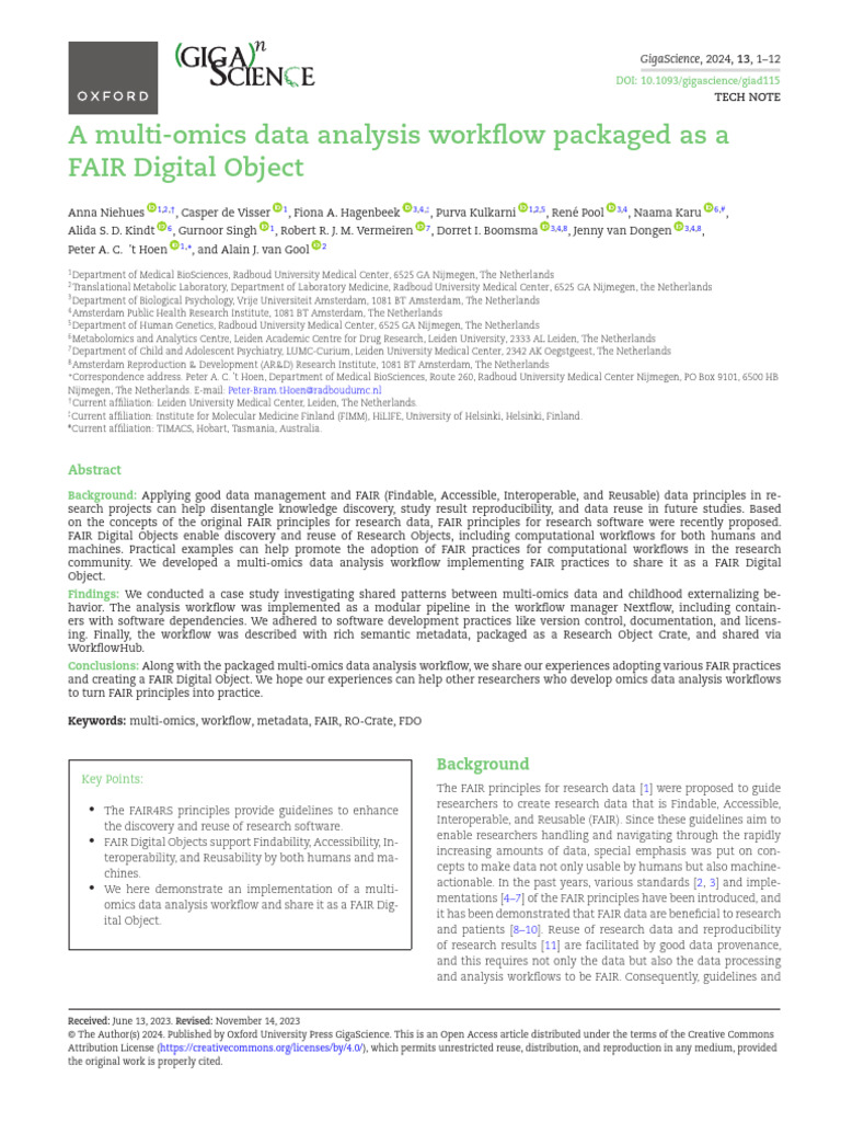 A Multi-Omics Data Analysis 2024 | PDF | Metadata | Data