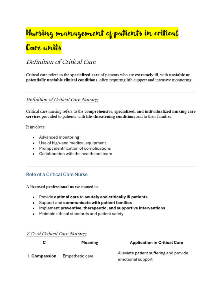Critically Ill | PDF | Intensive Care Unit | Intensive Care Medicine