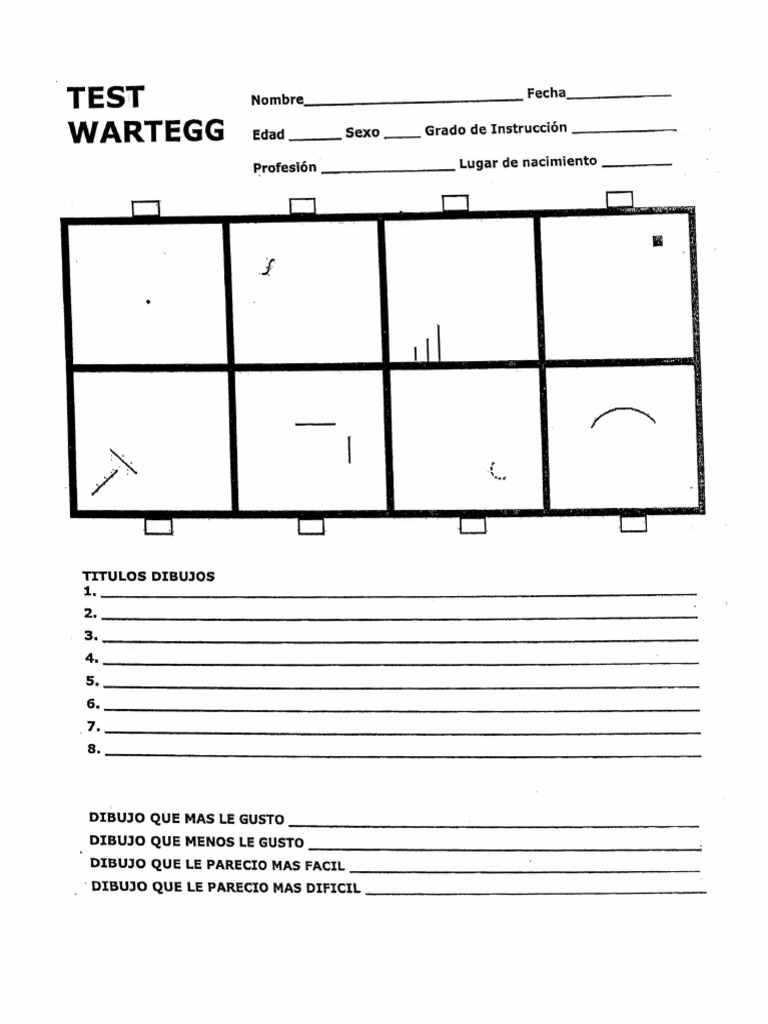 Test Wartegg | PDF