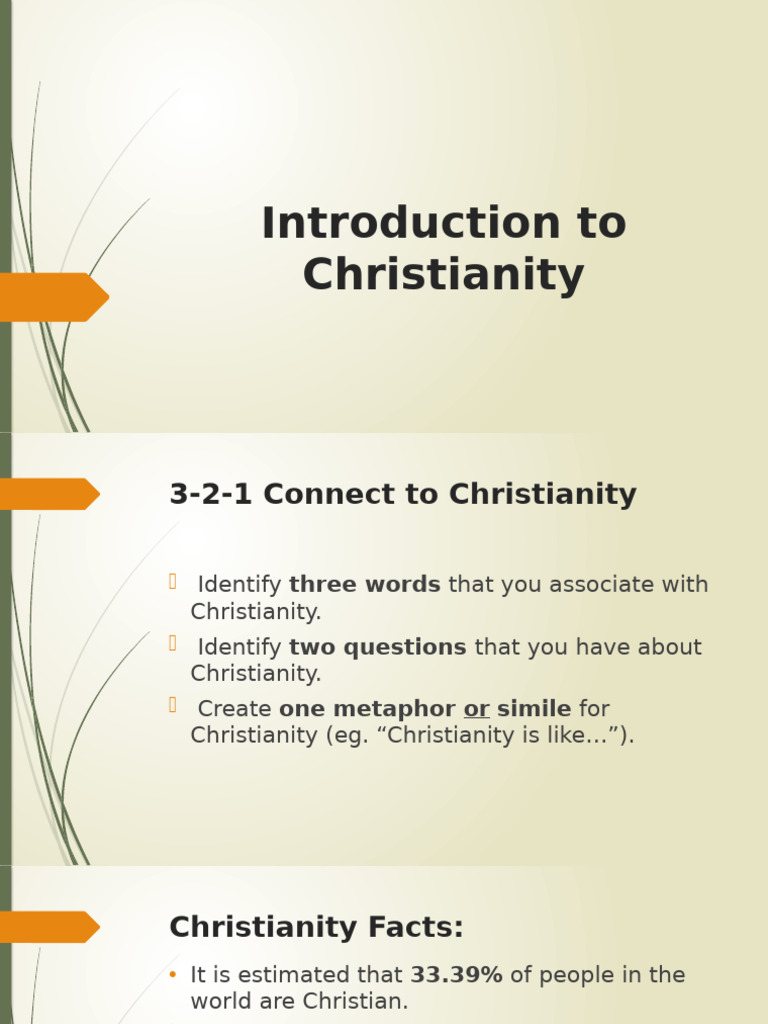 Overview of Christianity Basics | PDF