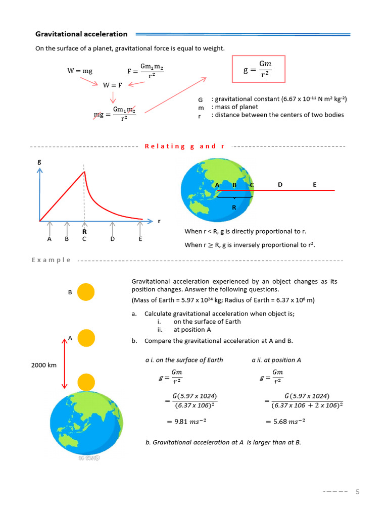 Chapter 3 - Gravitation (Part 2) | PDF | Orbit | Planets
