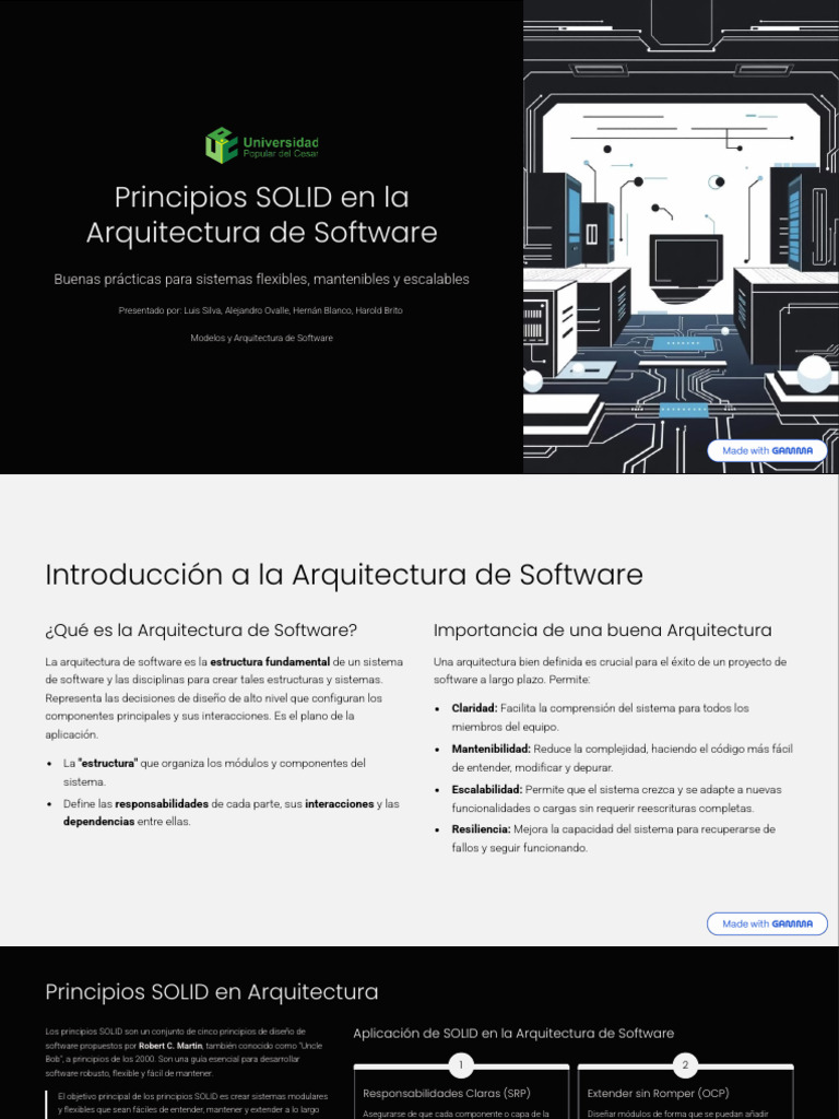 Principios SOLID en La Arquitectura de Software | PDF | Software ...