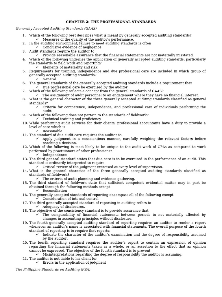 The Professional Standards | PDF | Audit | Business
