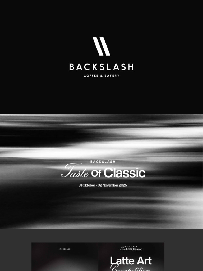 Taste of Classic by Backslash Key Visual | PDF