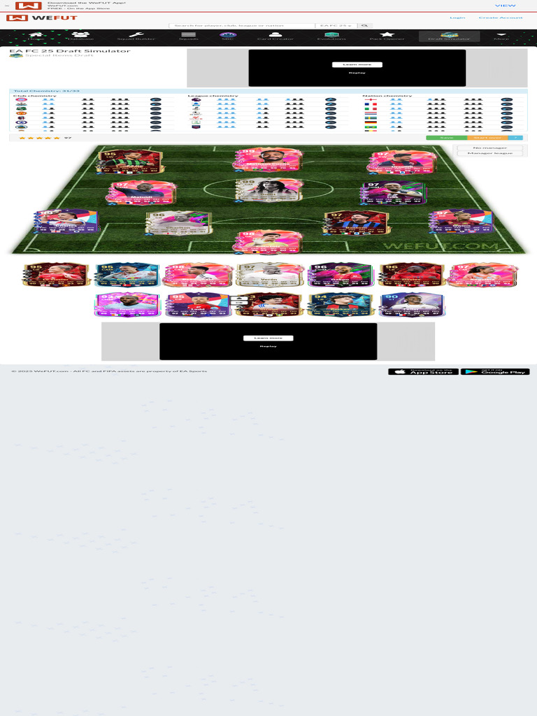 EA FC 25 Draft Simulator Overview | PDF | Video Game Publishers | Video ...