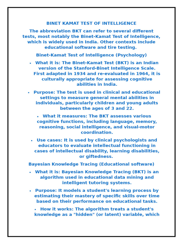 Binet-Kamat Test of Intelligence Manual | PDF | Intelligence Quotient ...