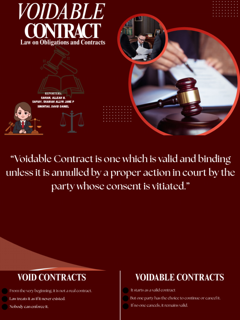 Voidable Contract | PDF