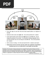 Vestibular Rehab: BBQ Roll Exercise Guide | PDF