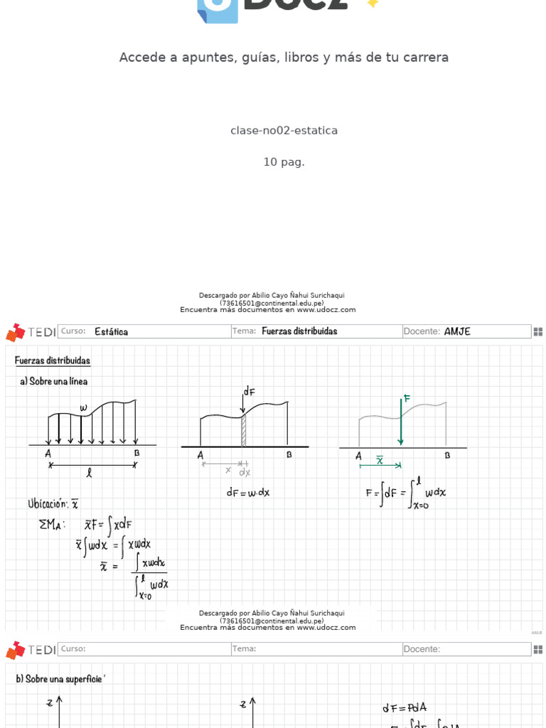 Clase No02 Estatica 520334 Downloable 2439485 | PDF