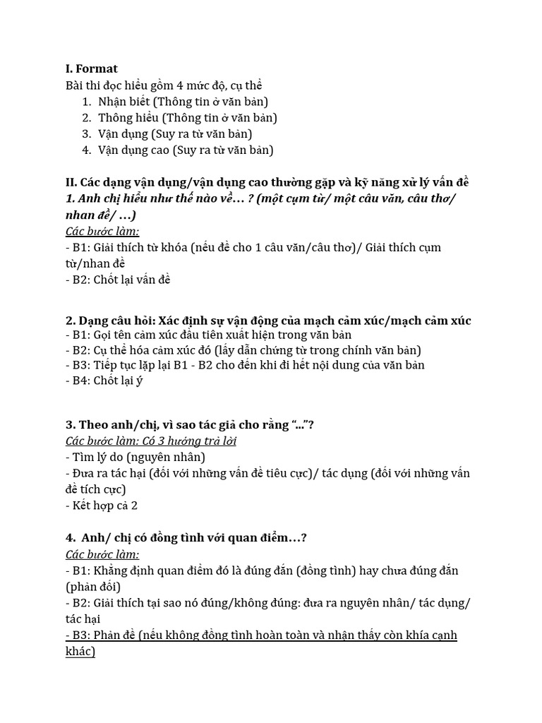 Kỹ Năng Câu Vd - vdc Đọc Hiểu | PDF