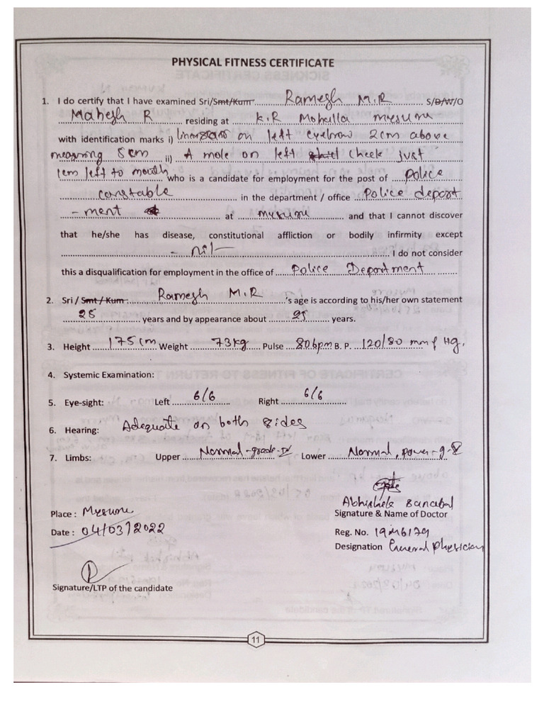 FMT (Medical and Medico Legal Certificates) | PDF