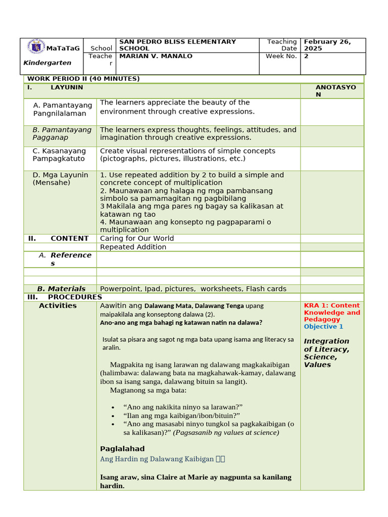 CO PMES Q4 Week 2 Numeracy | PDF