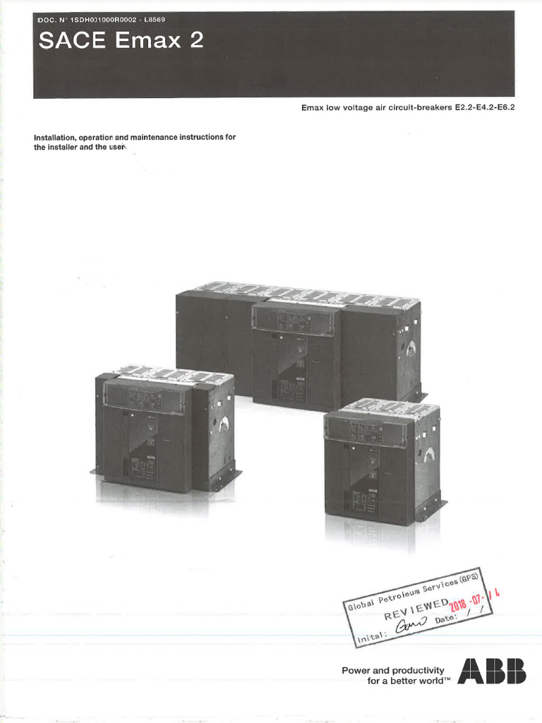 11 Installation, Operation and Maintenance Instructions - Emax Low ...