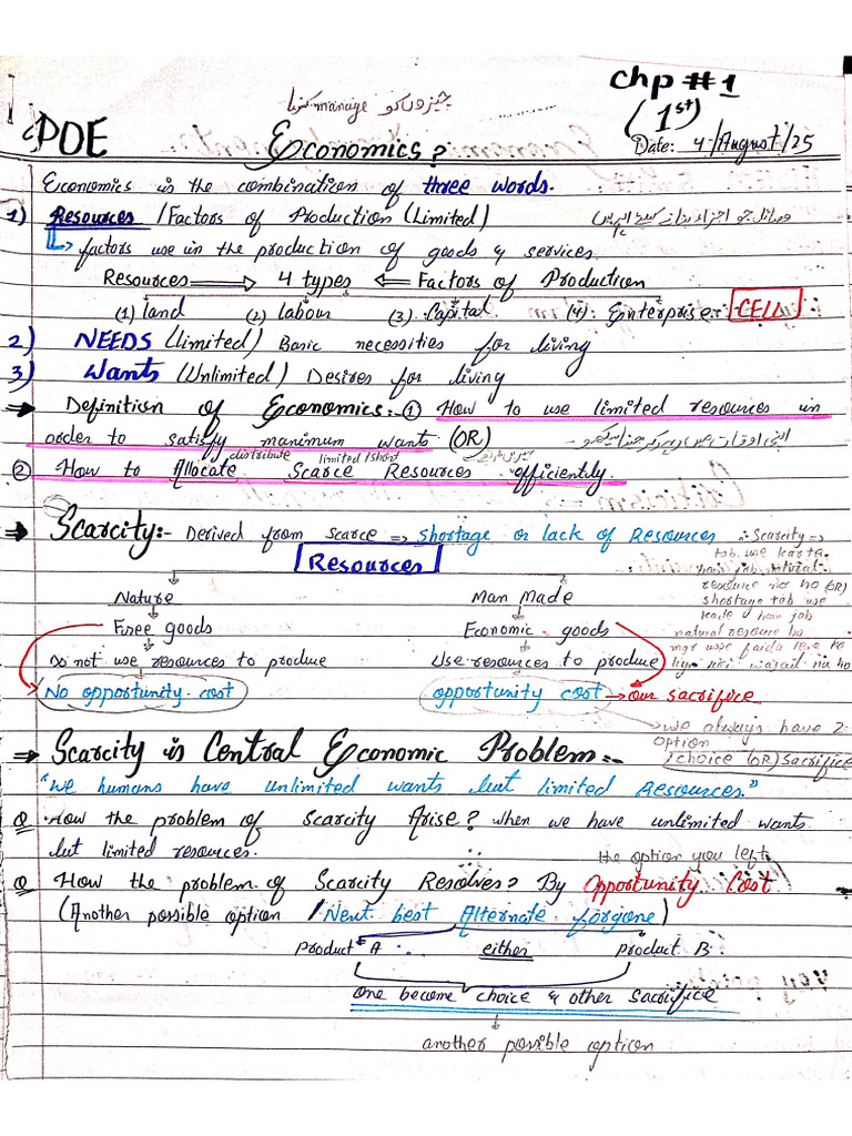 POE Chapter 1 Notes | PDF