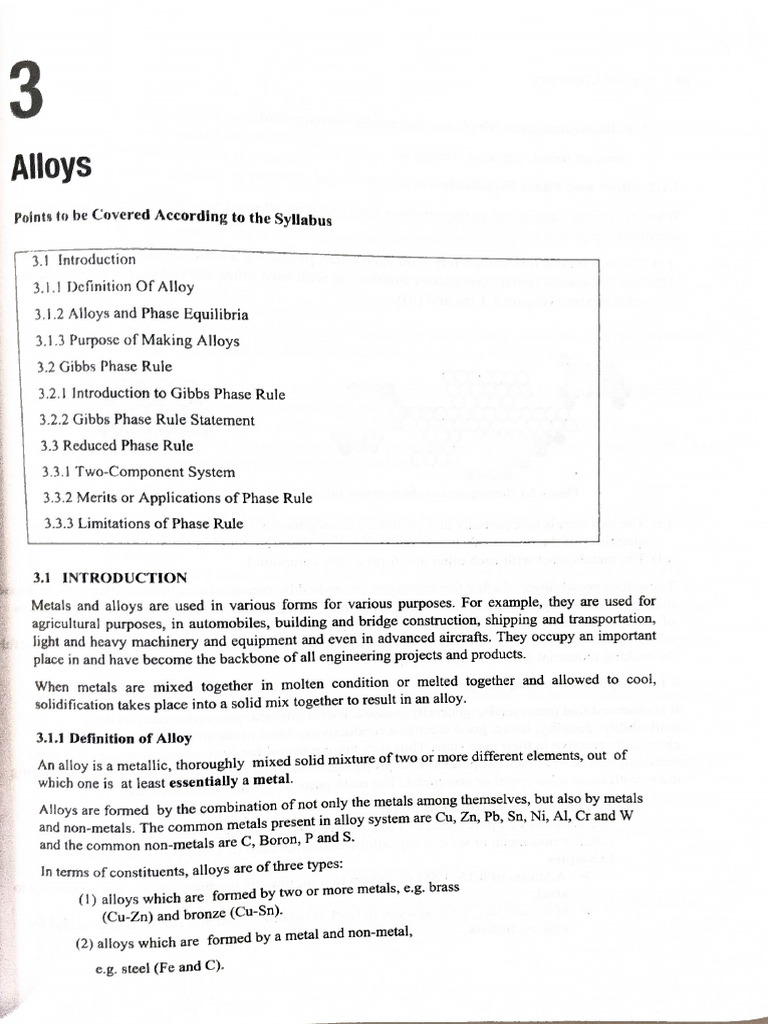 Chemistry Alloys | PDF