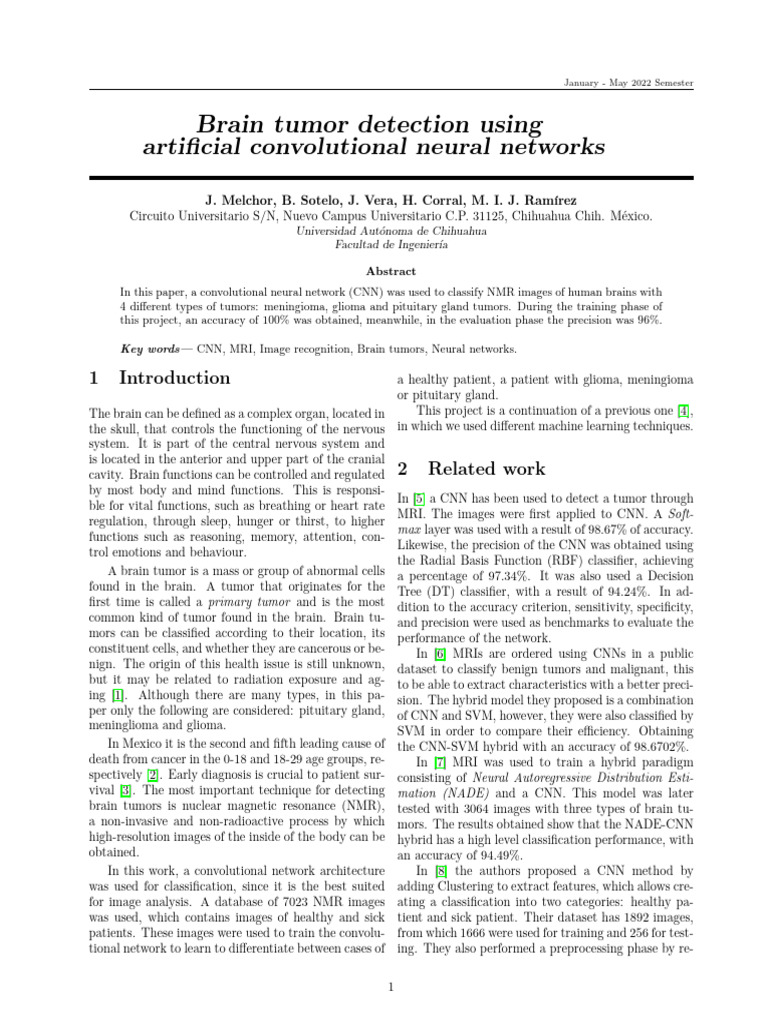 Brain Tumor Detection Using Artificial Convolutional Neural Network 4556
