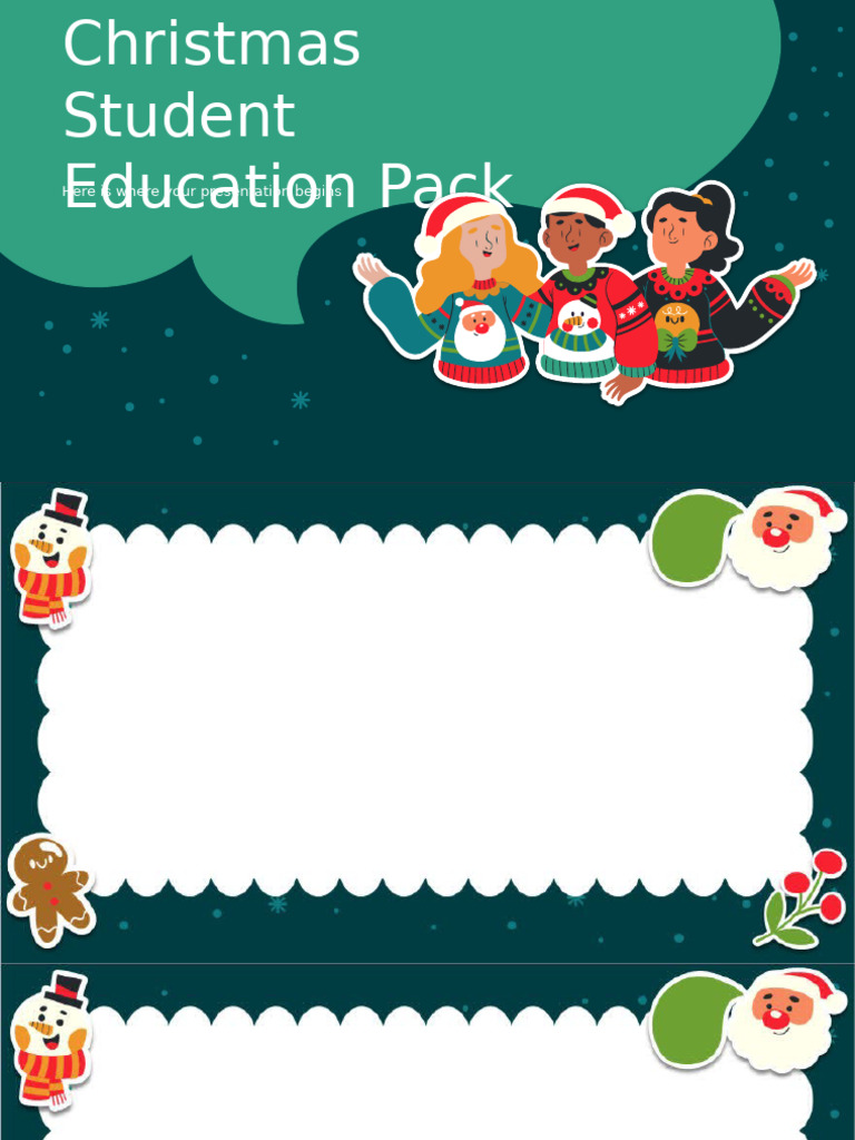 Christmas Student Education Pack | PDF