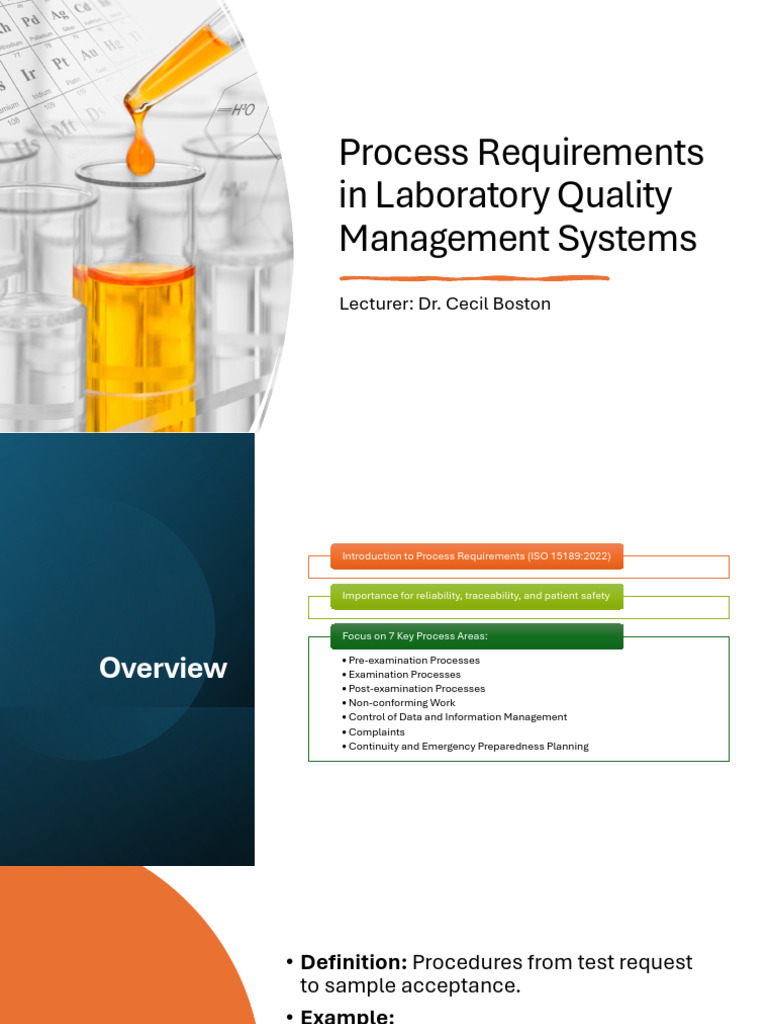 Laboratory Quality Management Processes | PDF