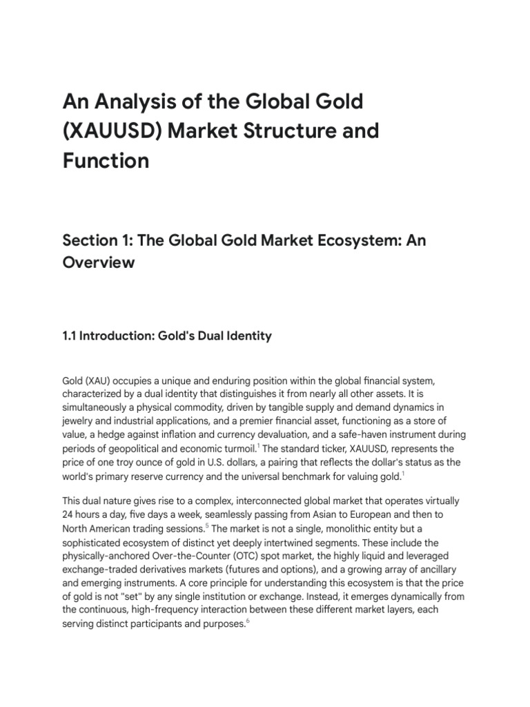 Global Gold Market Structure Analysis | PDF | Futures Contract | Option ...