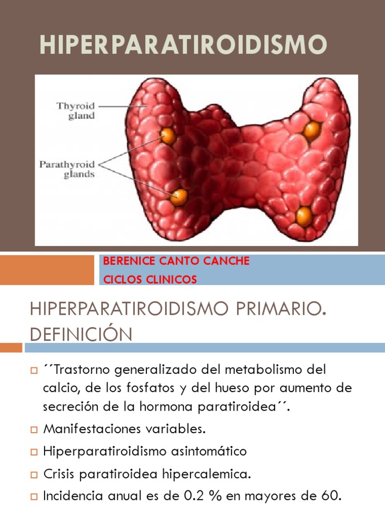 Fisiopatología del Hiperparatiroidismo | PDF | Enfermedades y ...
