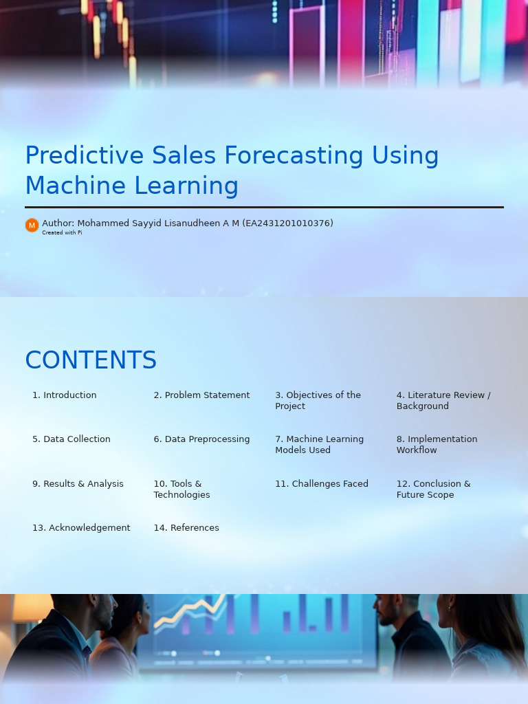 Predictive Sales Forecasting... | PDF | Forecasting | Machine Learning