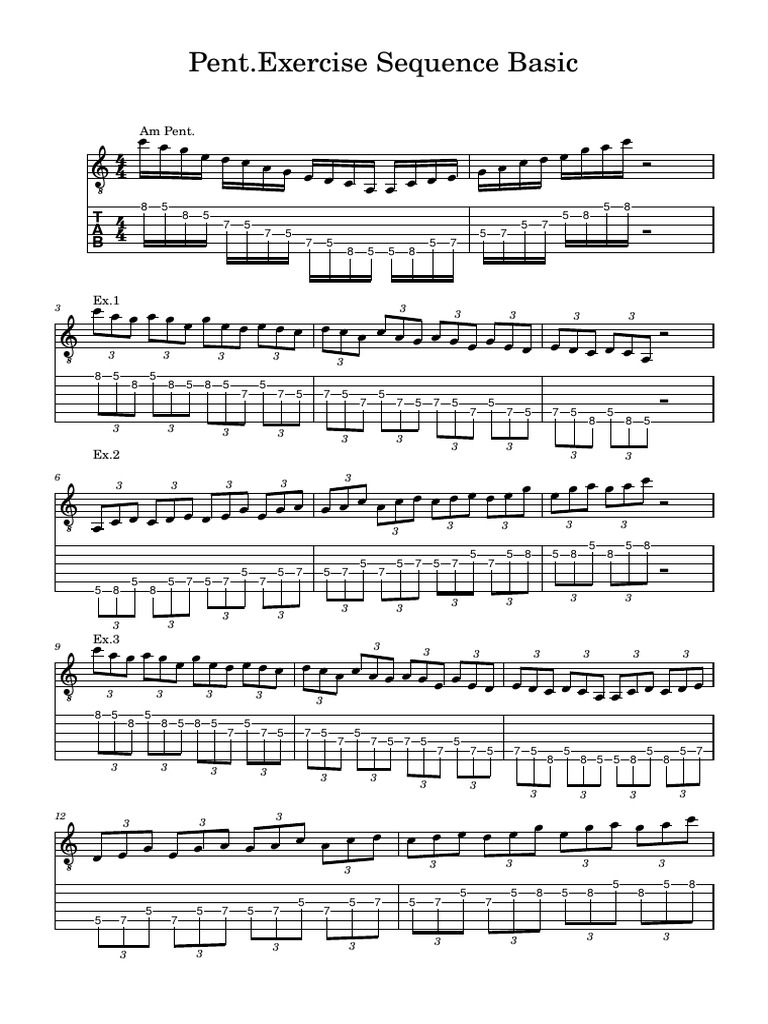 Penta Tonic Exercise Basic | PDF