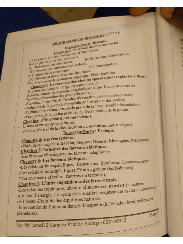 Biologie | PDF