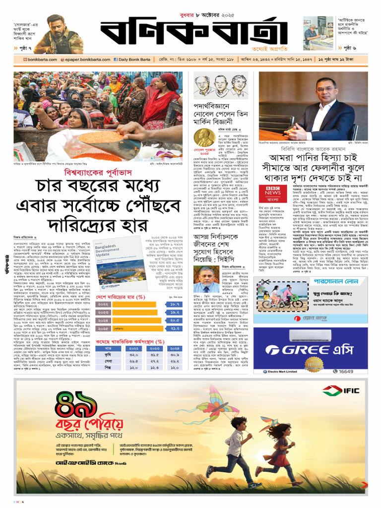 Bonik Barta 08-10-2025 Daily - Epapers - BD | PDF