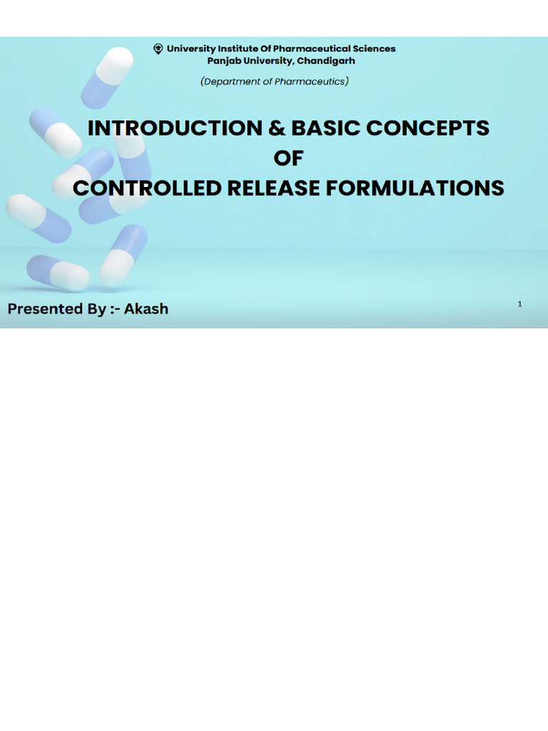 Controlled Release 01 | PDF