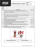 Fire Fighting Equipment Inspection Checklist | PDF