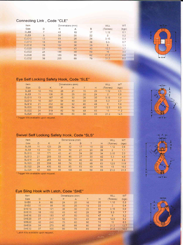Safety Hook and Block Specifications | PDF