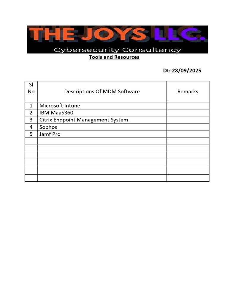 MDM Software Tools Overview | PDF