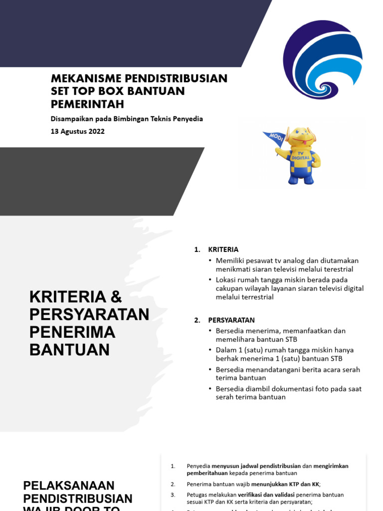 13-8-2022 Materi Petunjuk Dan Ketentuan Teknis | PDF