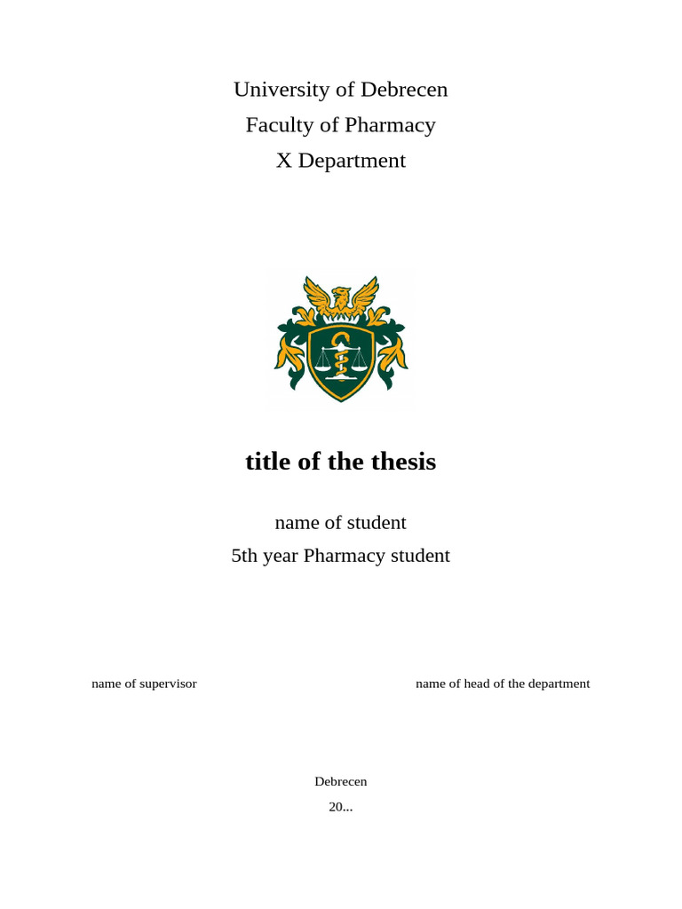 First Page of Thesis | PDF