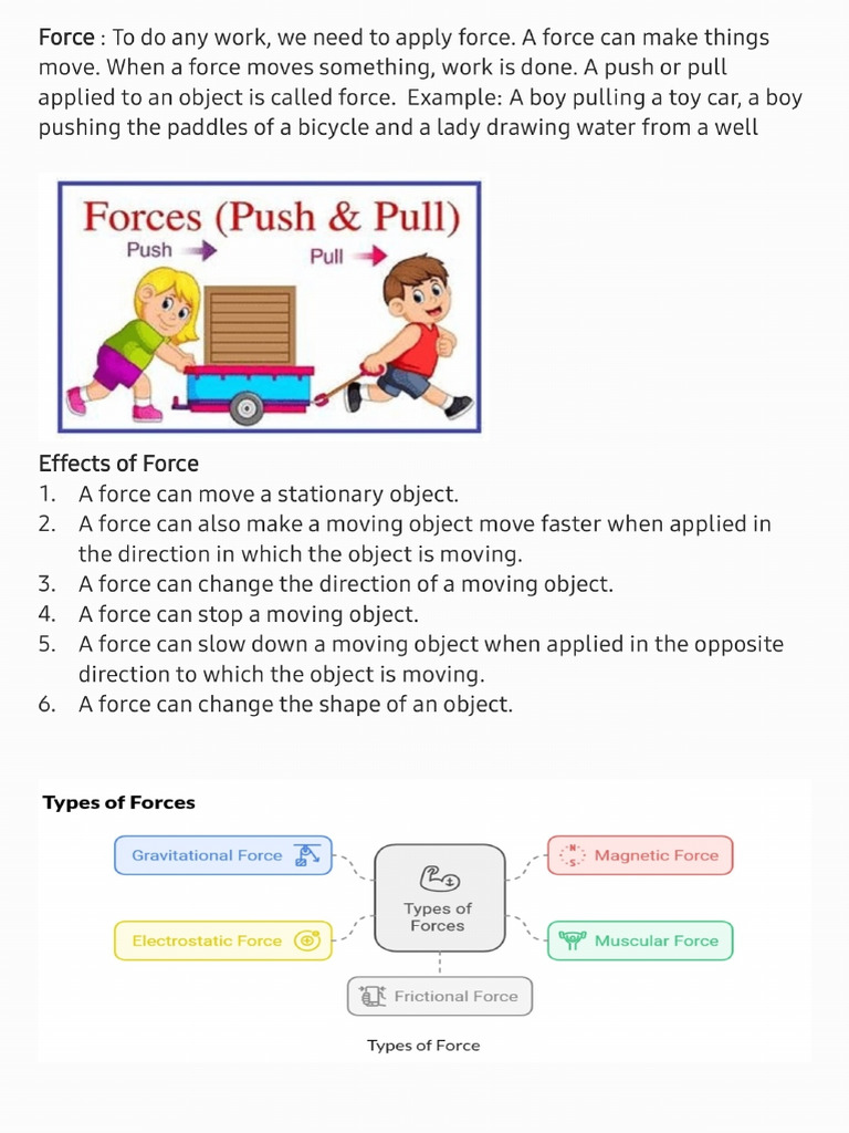 Class 5 Forces | PDF