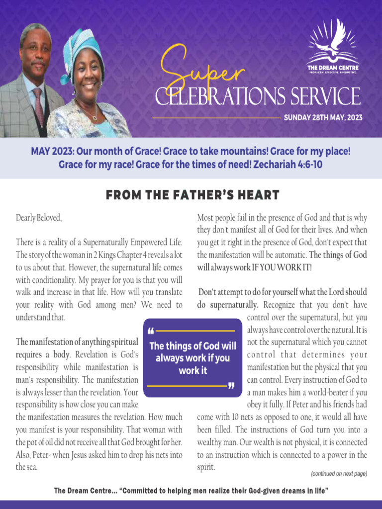 Pep Pamphlet 28th May 2023-1 | PDF | God In Christianity | Holy Spirit