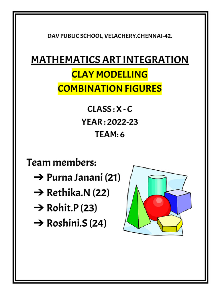 Clay Modelling: Math Integration Project | PDF