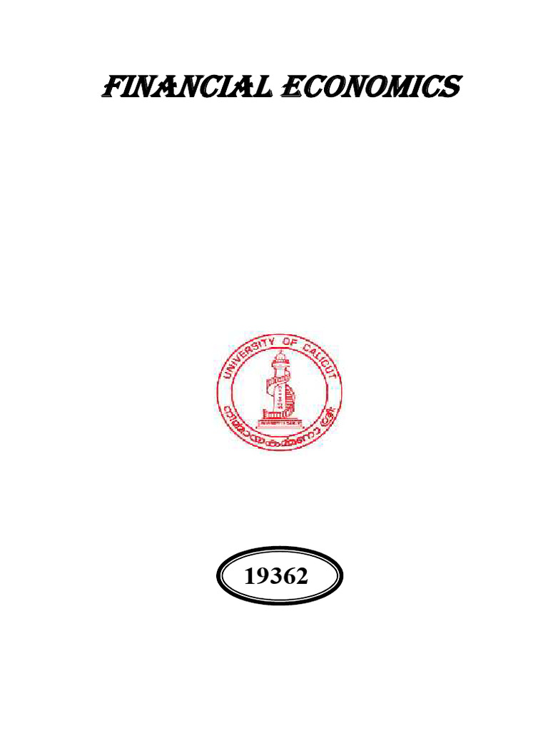 Financial Economics Study Material | PDF | Bonds (Finance) | Net ...