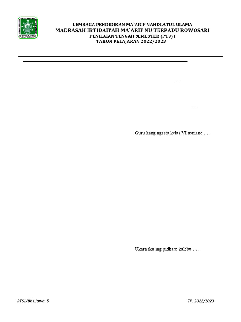 PTS BJ5 | PDF