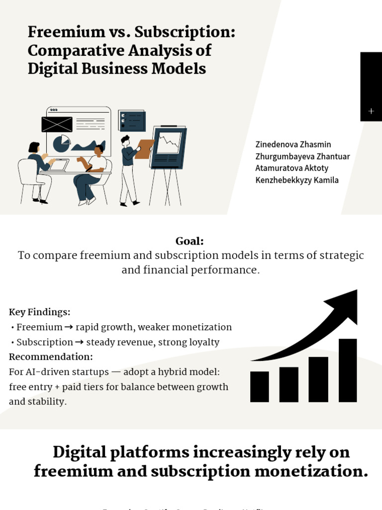 Freemium vs. Subscription Models Analysis | PDF | Subscription Business ...