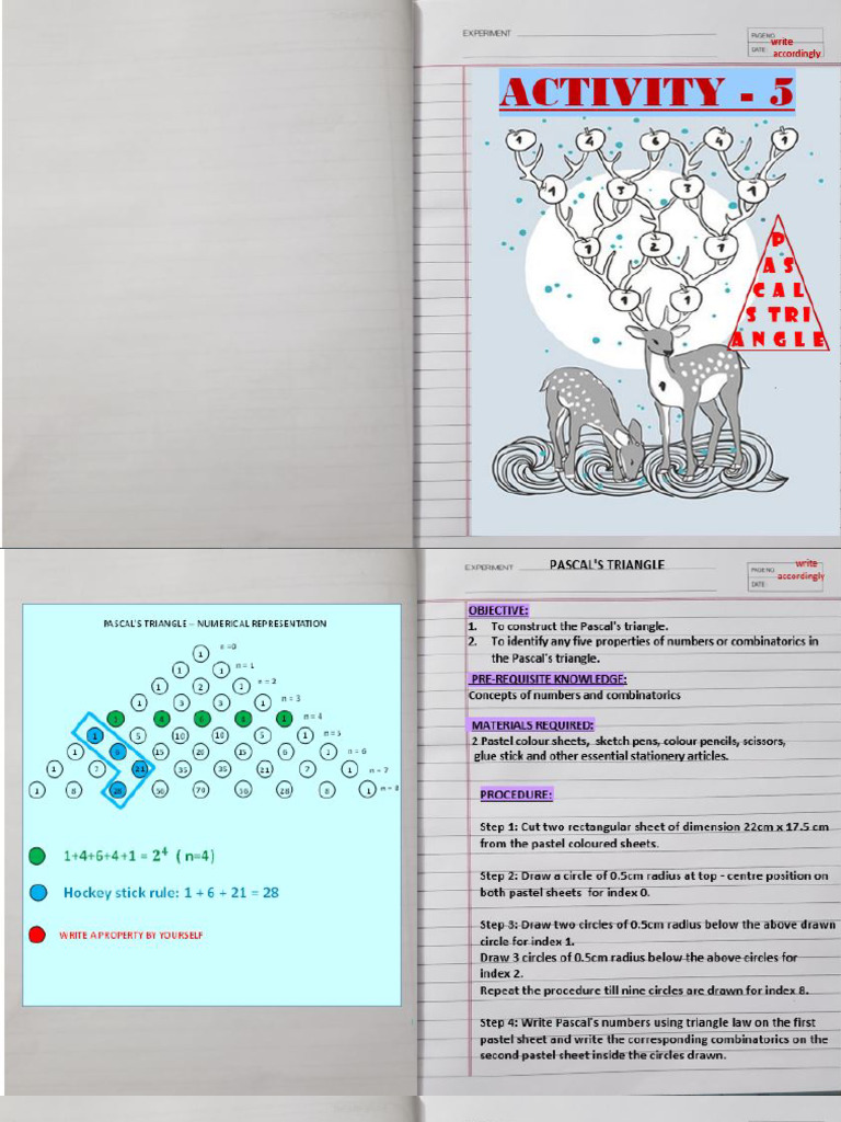 Activity 5 - Pascals Triangle | PDF