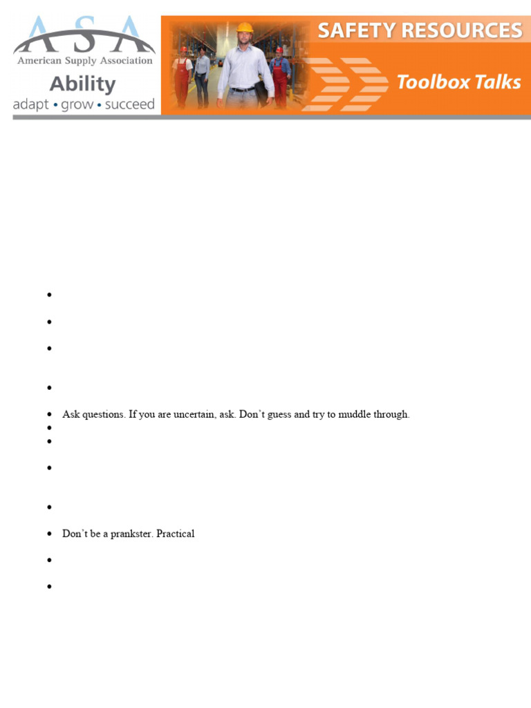 Making Safety A Priority | PDF | Occupational Safety And Health | Safety