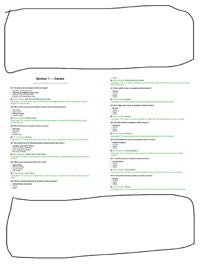 World Physical Geography 400 Mcqs Fullpage | PDF