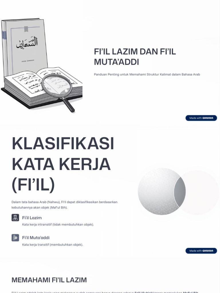 Memahami Fi'il Lazim dan Muta'addi | PDF